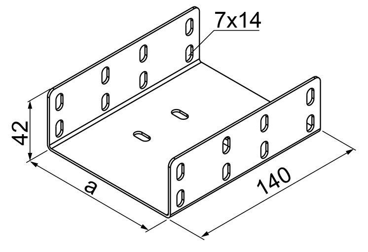 C connector LCC400H50, sheet thickness 2.0mm 350540 - Onninen Wholesale