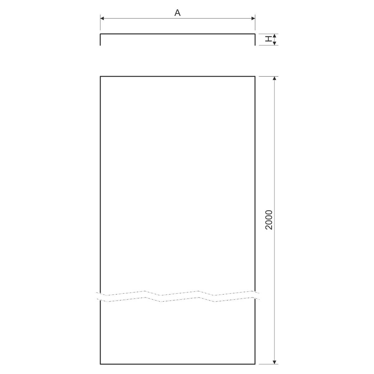 Cable duct cover V200 S (2 m) V 200_S - Onninen Wholesale