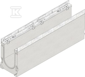 FASERFIX SUPER 150, type 17 channel, with a slope of 0.6%, galvanized ...
