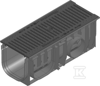 Korytko RECYFIX STANDARD 150, typ 0105, z rusztem żeliwnym ...