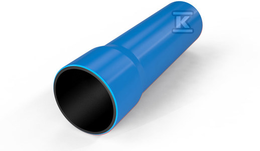 Rura osłonowa sztywna RHDPE 110x5.5 DNK dwukolorowa - niebieska, czarna ...