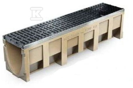 ACO DRAIN Multiline V 200 Polymer concrete tray V 200 2 Galvanized ...