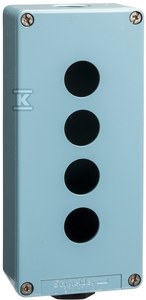 Empty control box, 4 holes Fi22 blue 80x175mm, galvanized XAPM3504 ...