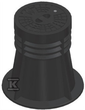 Cast iron street box for valves H270 (4056) with the letter G-gas with ...