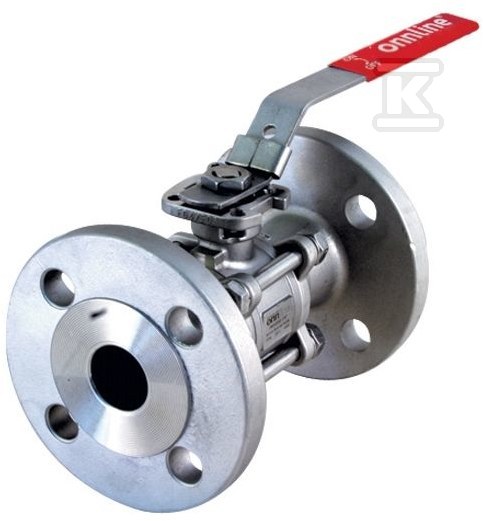 3-piece ball valve (spike) type 2707 L DN40 PN40 SS ONNLINE V77 ...