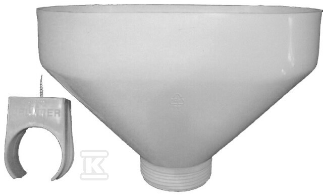 Funnel GZ6/4" for condensate drain for connecting a siphon, with pipe ...