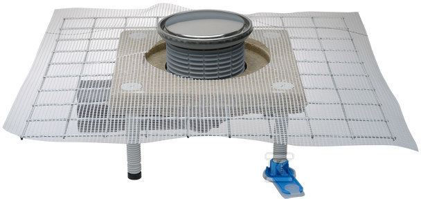 Ceiling gully DN50/75, adjustable eccentrically with polymer concrete ...