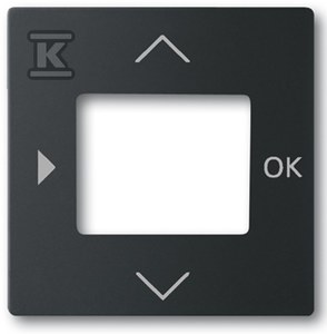 Pokrywa zegara 6455, 6456 do 6455, 6456, 1098 U/UF Future czarny matowy 6435-885 2CKA006430A0389 ...