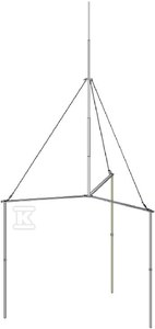 H = 4m mast with L = 3000 ground earthing KM FW104AL - Onninen Wholesale