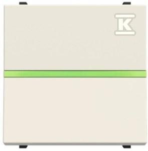 Przycisk kontrolny 2-modułowy Zenit biały N2204.5 BL 2CLA220450N1101 - Hurtownia Onninen