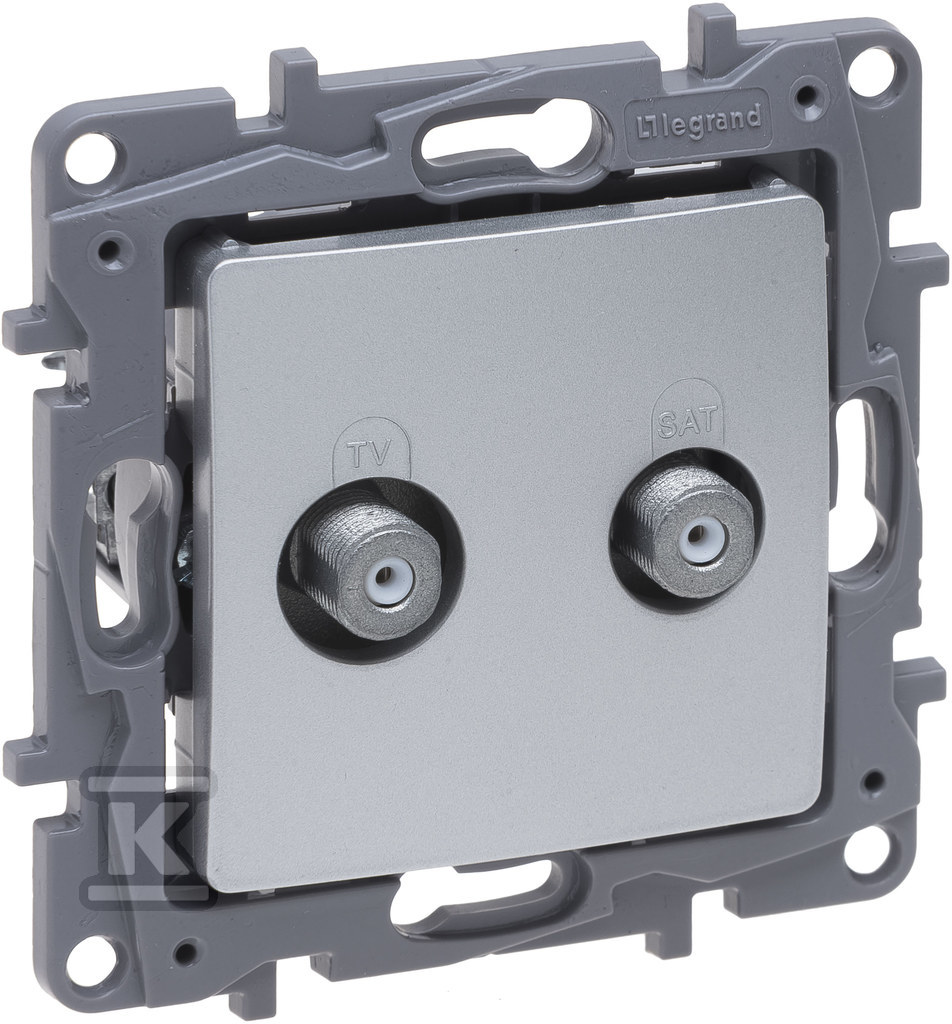 Gniazdo Tv - "F-F" Końcowe Do Instalacji Typu Gwiazda 1 Db Aluminium, Niloe Selection 762149 ...