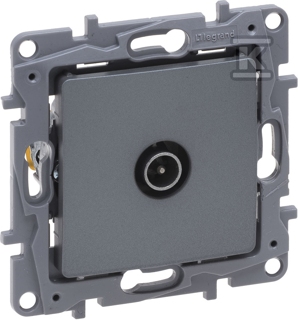 Gniazdo TV (Męskie) Przelotowe 14 Db Stal, Niloe Selection 762352 - Hurtownia Onninen