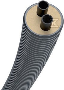 Pre-insulated pipe FLEXSTAR DUO 50+50x150: Pex-a pipe 50x4.6+50x4.6mm ...