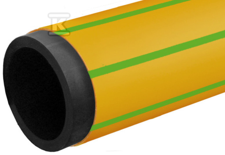 Rura Tytan typ 3 gazowa PE100-RC 800x72.6mm, sztanga 12m, SDR11, kolor czarny, dwuwarstwowa z ...