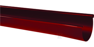 PVC gutter 125x4000, red 4952167400 - Onninen Wholesale