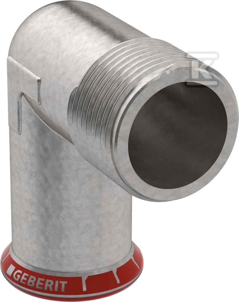 Geberit Mapress C-Stahl transition elbow 90 ° with male thread d28-R1 21610 - Onninen Wholesale