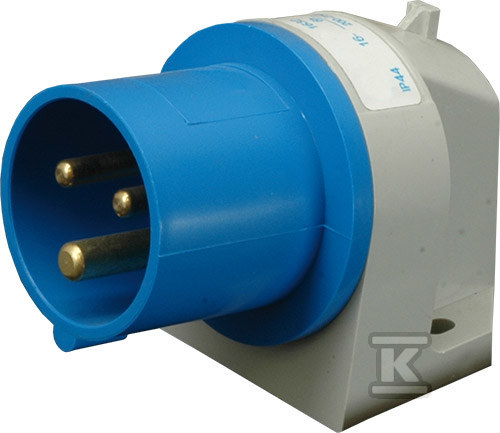 Angled industrial plug 32A, 400V, 3P+PE, IP44 ER 3243 004482132 ...