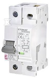 [Produkt wycofany z oferty!] - Wyłącznik nadprądowy ze zdalnym sterowaniem ETIMAT RC 1P B63 ...