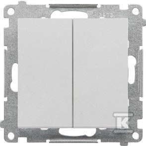 Double stair switch without pictogram (module) 10 AX, 250 V~, quick ...