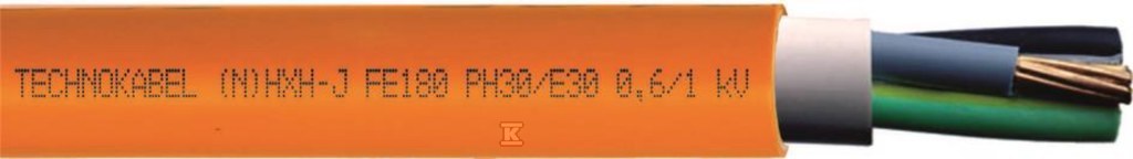 Fire-resistant cable HDGsżo FE180 PH90/E30-E90 500V 3x6 red 1195 015 23 ...