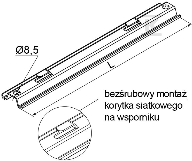 Mounting profile PMMCS100 901210 - Onninen Wholesale
