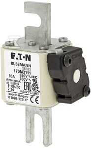 Wkładka szybka, 80 A, AC 690 V, compact DIN 1, 45 x 59 x 104 mm, aR ...