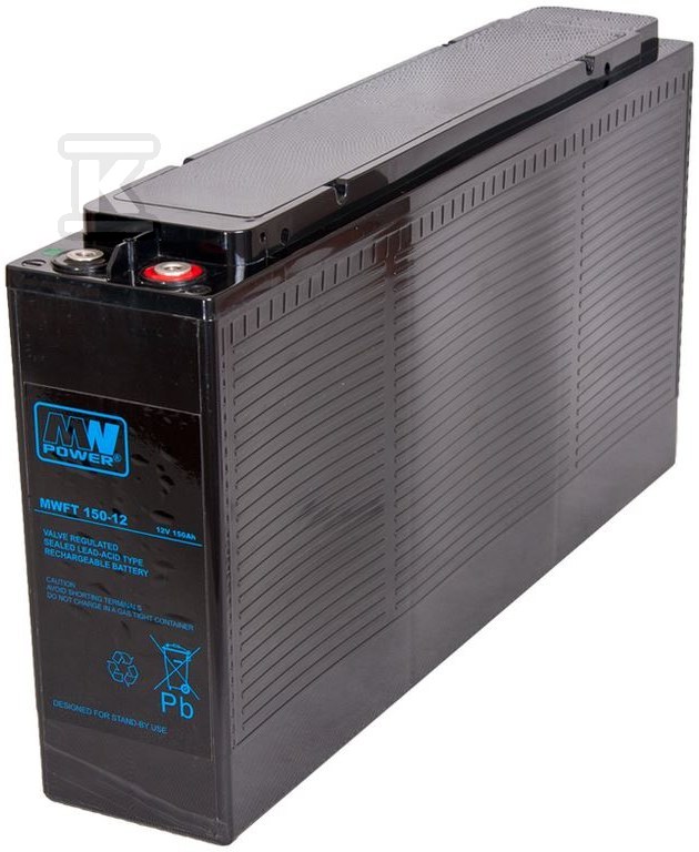 MW Power AGM AGM battery 12V/150Ah 6-9 years (front terminal) MWFT 150 ...