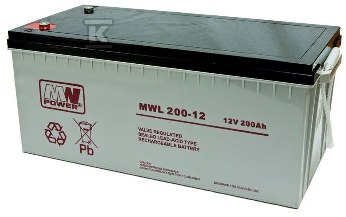 MW Power AGM AGM battery 12V/200Ah 10-12 years MWL 200-12 - Onninen ...