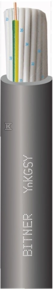 Mining signal cable YnKGSY 0.6/1kV 29x2.5+2.5 G62242 - Onninen Wholesale