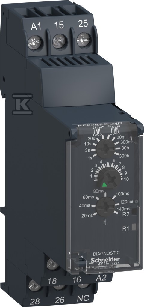 Przekaźnik czasowy gwiazda-trójkąt zakres 0.05s300h, 24240V AC/DC, 2 ...