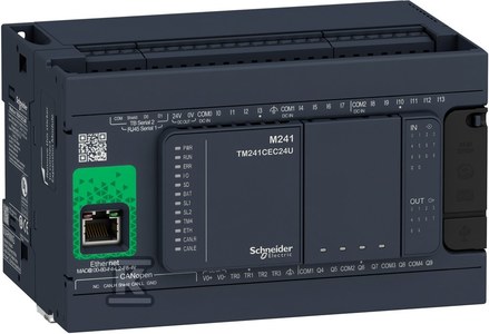 Controller RJ45, Ethernet, CANopen, 14 inputs, 4 PNP outputs, 6 relay ...
