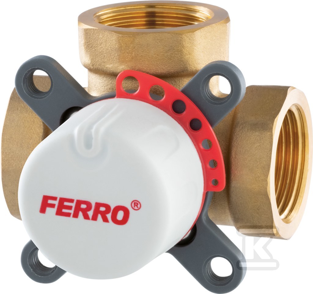 3-way mixing valve 1 1/4" female thread ZMV33 - Onninen Wholesale