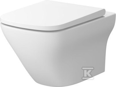 Zestaw B573 miska zawieszana larga square celanon ukryty montaż, deska ...