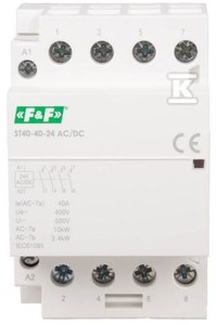 Stycznik 40A, 24 V ACDC, styki 4NO ST40-40-24ACDC - Hurtownia Onninen