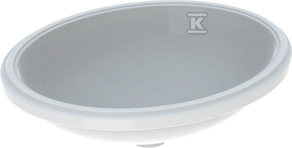 Variform undercounter washbasin, oval, W56 cm, H18 cm, T46 cm, without ...