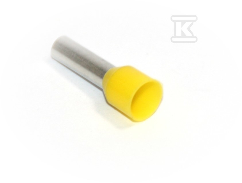 Cable end sleeve, with insulation, insulation color: yellow, cross ...
