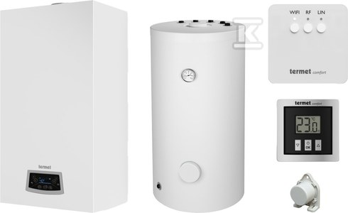 Pakiet z kotłem gazowym kondensacyjnym ECOCONDENS NEX 24 i zasobnikiem SWK 120 WKP5621000120/K ...