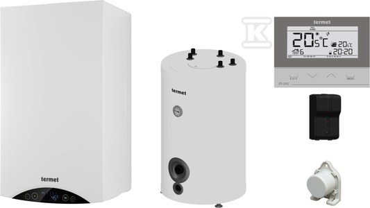 Pakiet z kotłem gazowym kondensacyjnym GOLD II PLUS 25 i zasobnikiem SG PLUS 100 WKP58T1V2100E ...