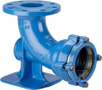 Kolano stopowe S2000, DN80 d90, PN16, rurowo-kołnierzowe, do wody i kanalizacji, do rur PE i PVC ...