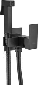 Built-in square bidet mixer black BP-K0-B04-L - Onninen Wholesale