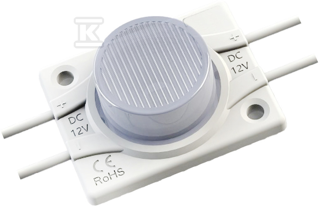 Moduł LED EDGE 12V, 1X3030, 2,4W, IP66, 200lm, 18x40st, 6500K-7000K ...