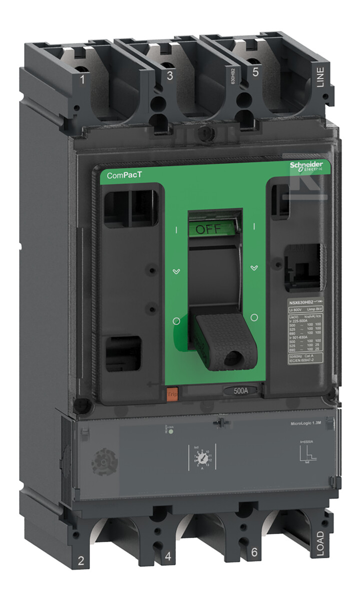 Disjoncteur ComPacT NSX, 400HB2, 100kA, AC, 3P, 320A, 1.3 M C40W31M320 ...