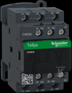 Auxiliary contactor TeSys D 3NO 2NC coil 24VAC box terminals CAD32B7 ...