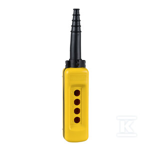 Kaseta sterownicza pusta, dowolnie konfigurowalna, z 4 otworami, żółta ...