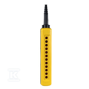 Kaseta sterownicza pusta, dowolnie konfigurowalna, z 12 otworami, żółta ...