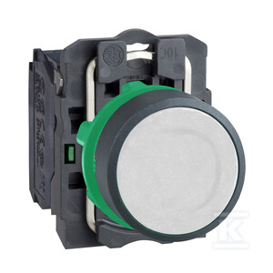 Przycisk płaski biały bez podświetlenia plastikowy XB5AA11 - Hurtownia ...