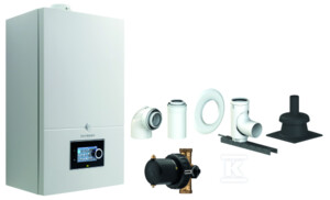 Pakiet z kotłem gazowym kondensacyjnym Virtuens Smart 32 + Filtr magnetyczny XS90 A (Atom ...