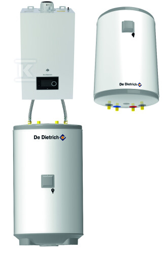 Pakiet z kotłem gazowym kondensacyjnym Virtuens Smart 24/AQUAvie150 z podgrzewaczem c.w.u. ze ...