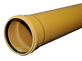 External PVC sewer pipe 315x9.2x3000 SN8 class S ML (multilayer, foamed ...