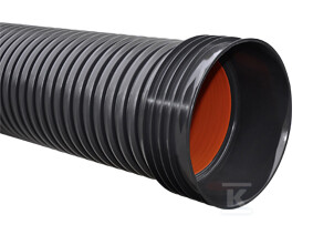 Rura kanalizacyjna zewnętrzna PE TWIN WALL DN/ID 300x3000, SN8, kielichowa korugowana 2 ...